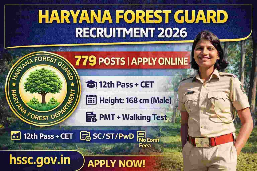 Haryana Forest Guard Recruitment 2026 Apply Online For 779 Posts ...